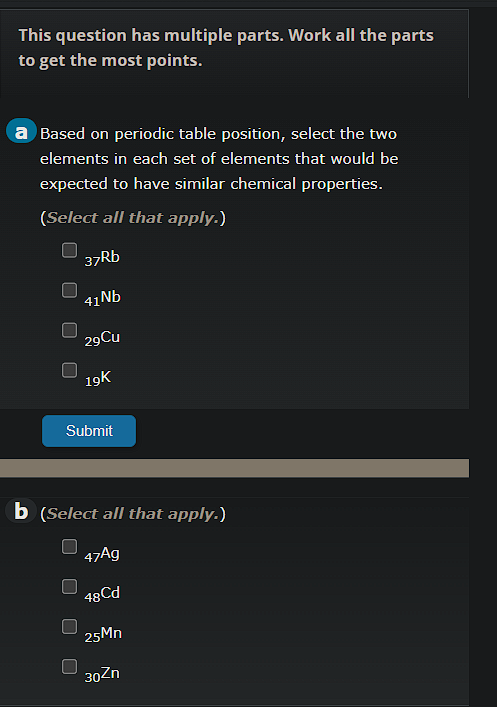 This question has multiple parts. Work all the parts | Chegg.com