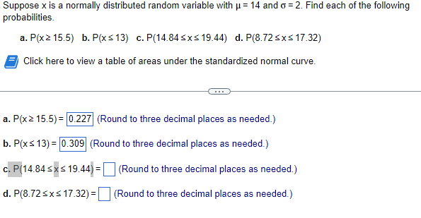 Solved Suppose x is a normally distributed random variable | Chegg.com