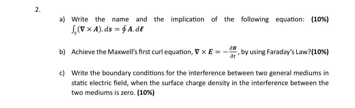 Solved a) Write the name and the implication of the | Chegg.com