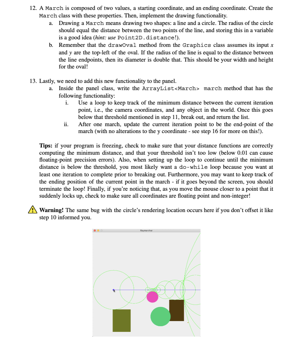Assignment 8 - Raymarching Objective: By the end of | Chegg.com