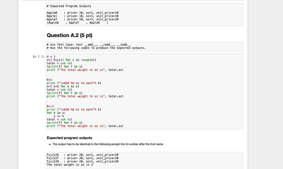 Solved A: Fruit Arithmetics (Total 30pt) Topics: containers | Chegg.com