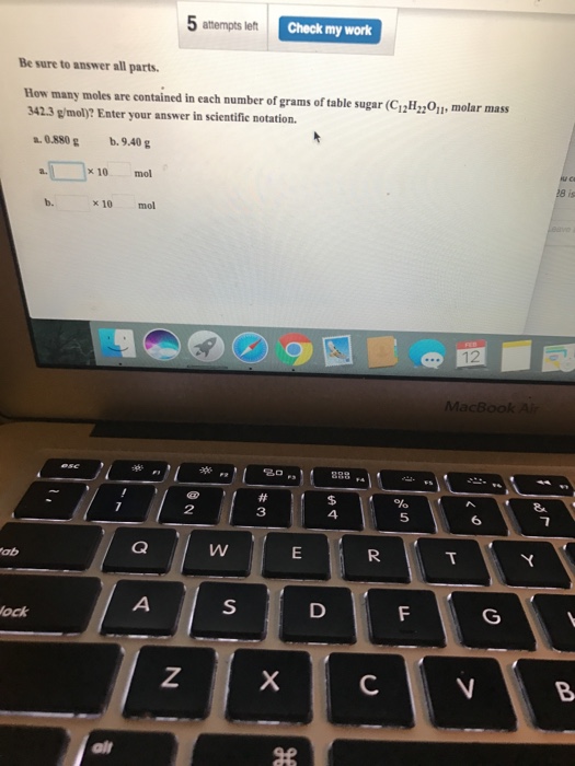 Solved How many moles are contained in each number of grams | Chegg.com