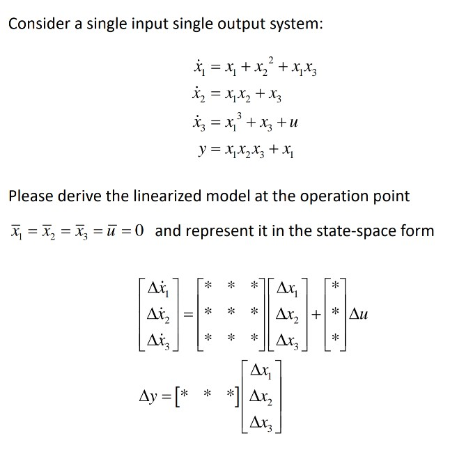 Solved Consider a single input single output system: Please | Chegg.com