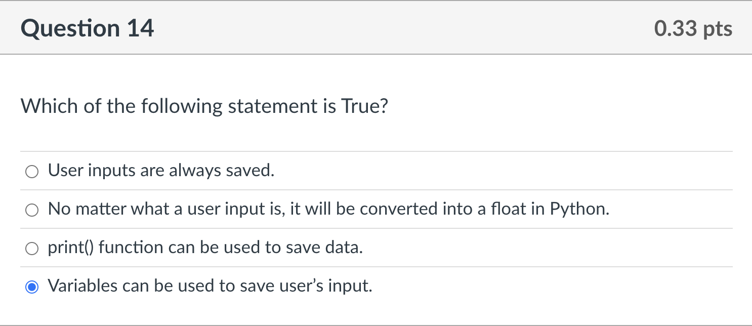 Solved Which of the following statement is True about | Chegg.com
