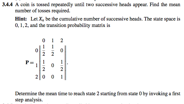 Solved I would like to know how the transition matrix is | Chegg.com