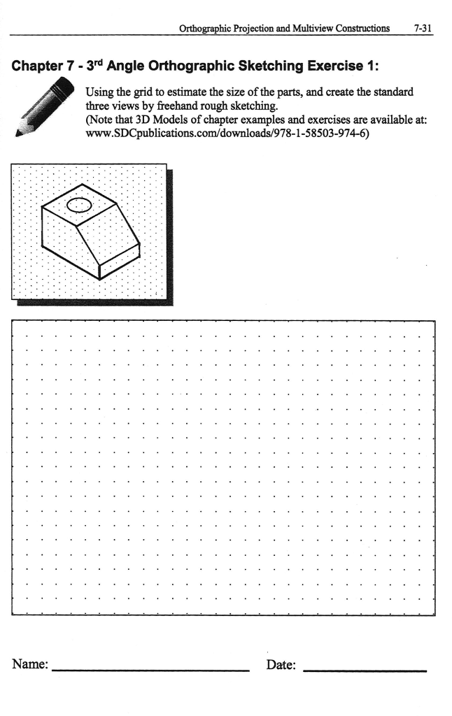 Solved Orthographic Projection and Multiview Constructions | Chegg.com