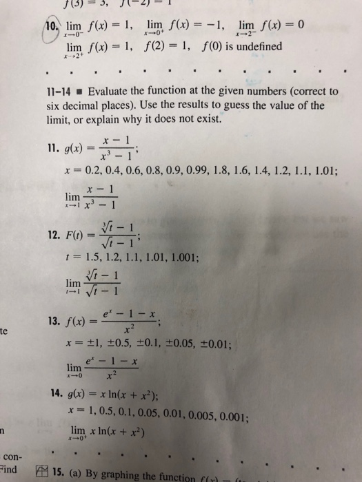 Solved 10, lim. f(x) = 1, lim f(x)-1, lim-f(x)-0 lim f(), | Chegg.com