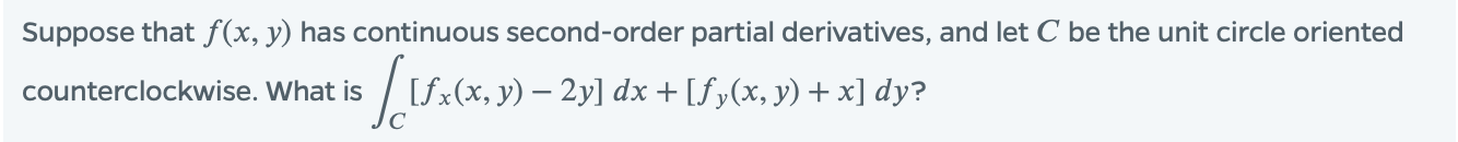 Solved Suppose that f(x, y) has continuous second-order | Chegg.com
