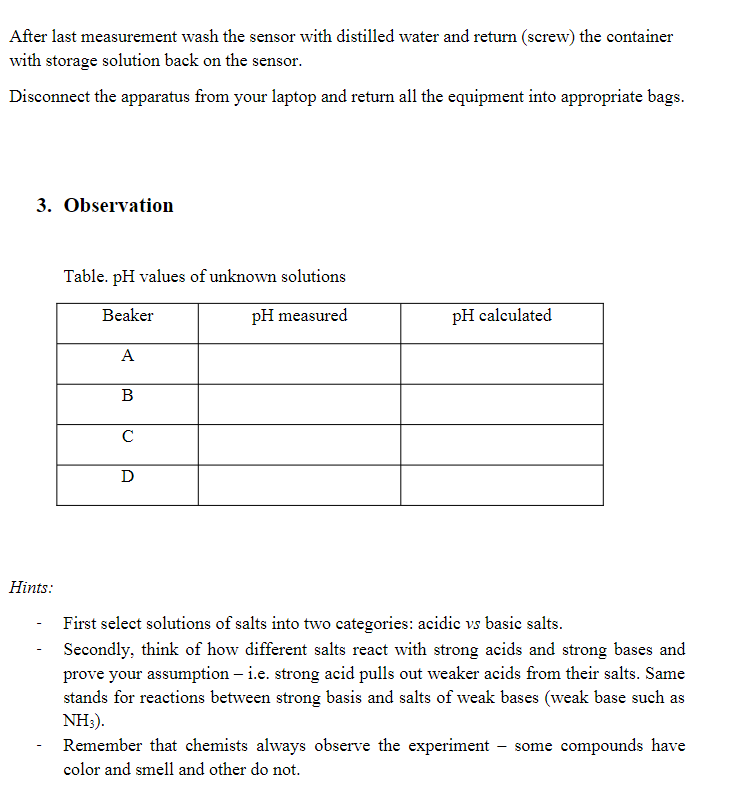 Solved Calculate the Ph of A,B,C,D and find out what | Chegg.com