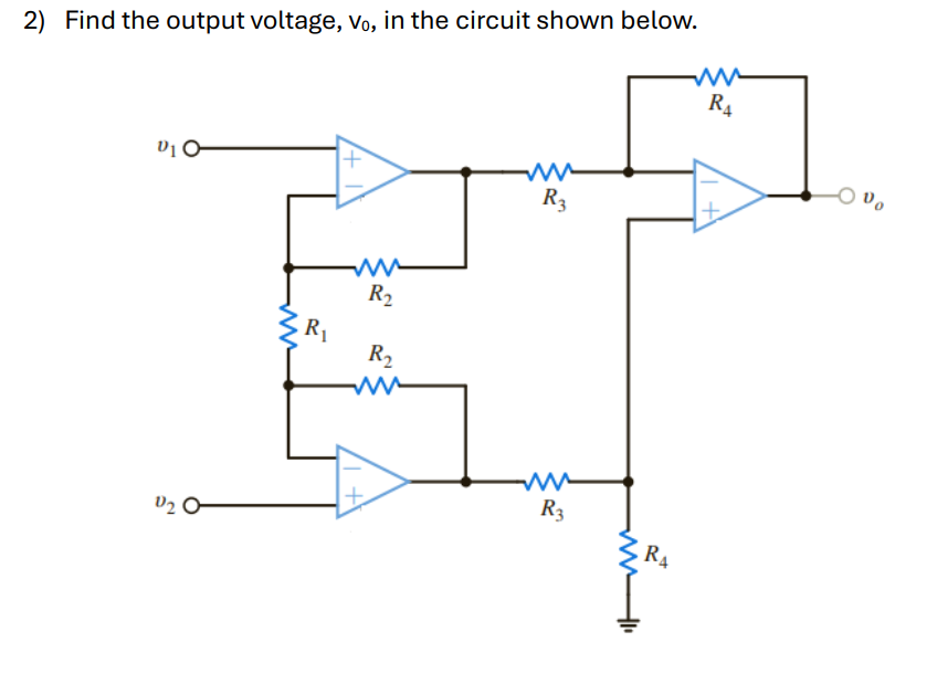 Find the output voltage, v0, in ﻿the circuit shown | Chegg.com