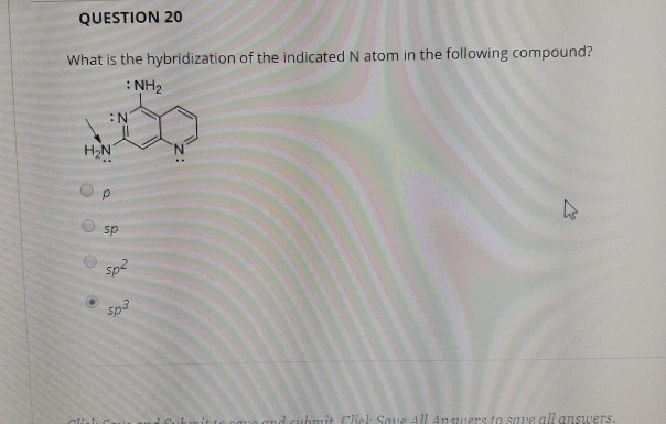 Solved what is the hybridization of the indicated n atom in | Chegg.com
