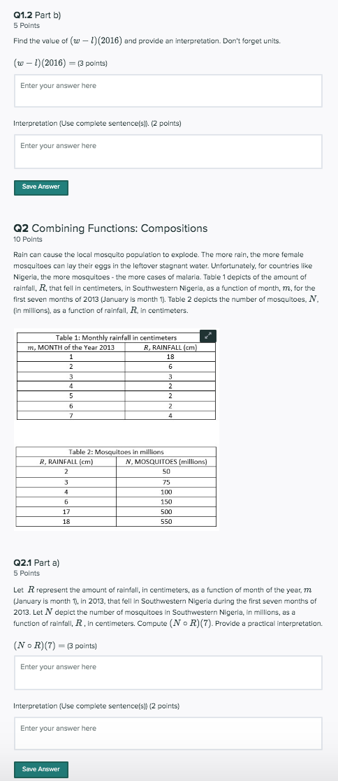 Solved Written Homework 4 Q1 Combining Functions: Algebra of | Chegg.com