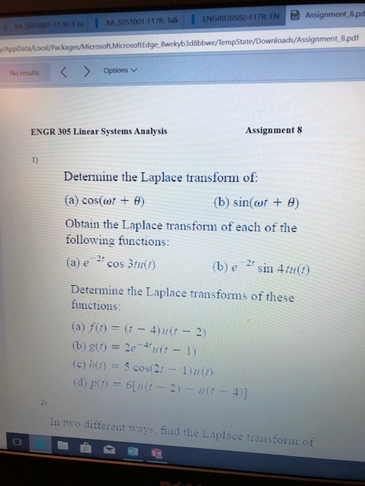 Solved 1001 517R Sta T AA S051001 F17R TakENGRO30502-F17R: | Chegg.com