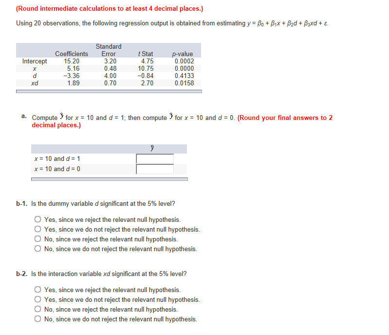 Solved (Round intermediate calculations to at least 4 | Chegg.com