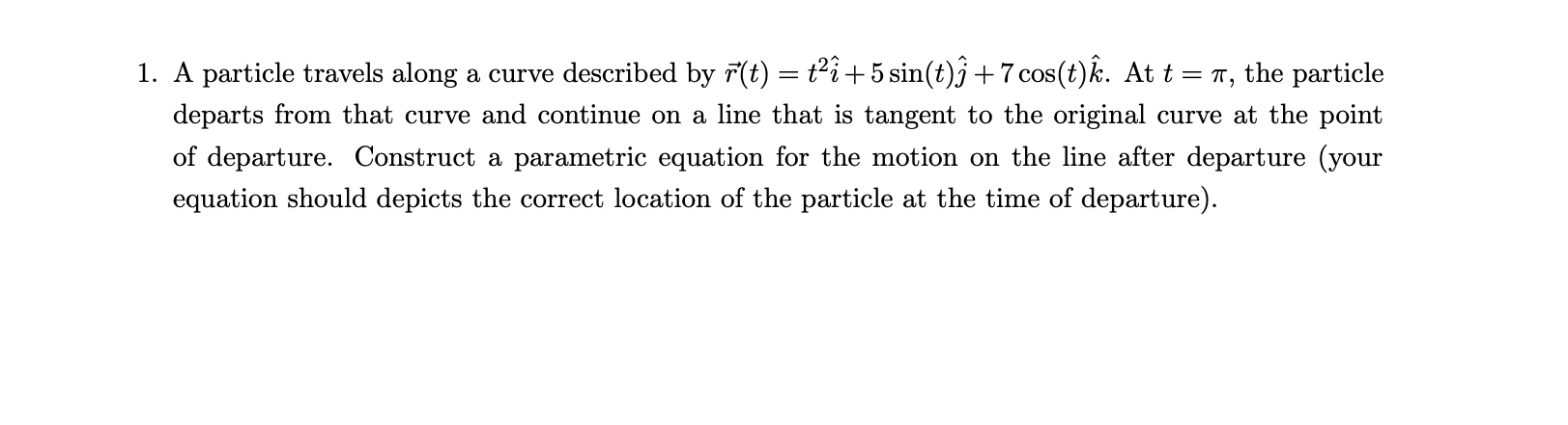Solved 1. A particle travels along a curve described by | Chegg.com