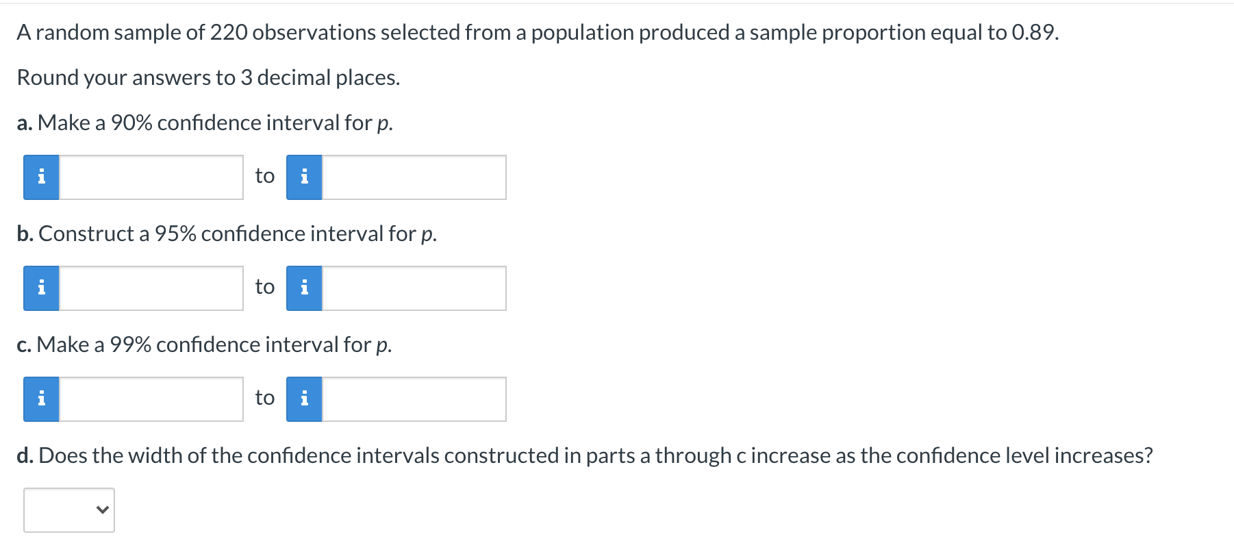 Solved A random sample of 220 observations selected from a | Chegg.com