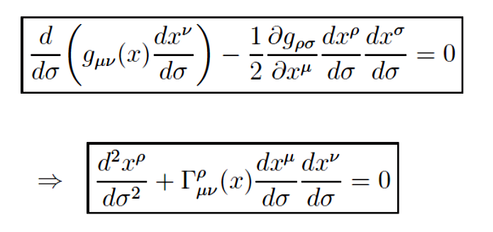 Solved How does one get from the first geodesic equation | Chegg.com