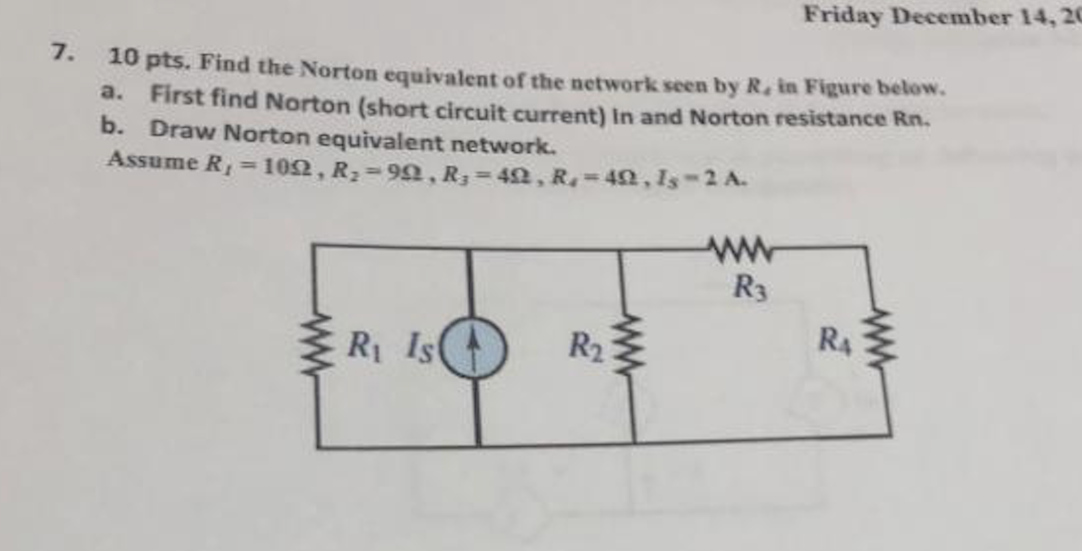 Solved Friday December 14, 20 10 pts. Find the Norton | Chegg.com
