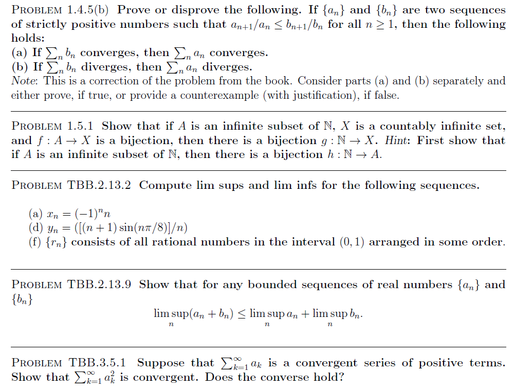 Solved PROBLEM 1.4.5(b) Prove or disprove the following. If | Chegg.com