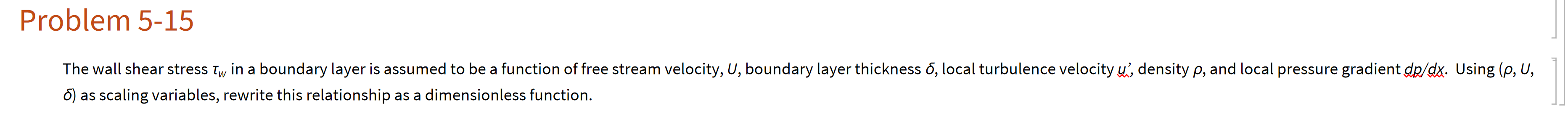 Solved Problem 5-15 δ ﻿as scaling variables, rewrite this | Chegg.com