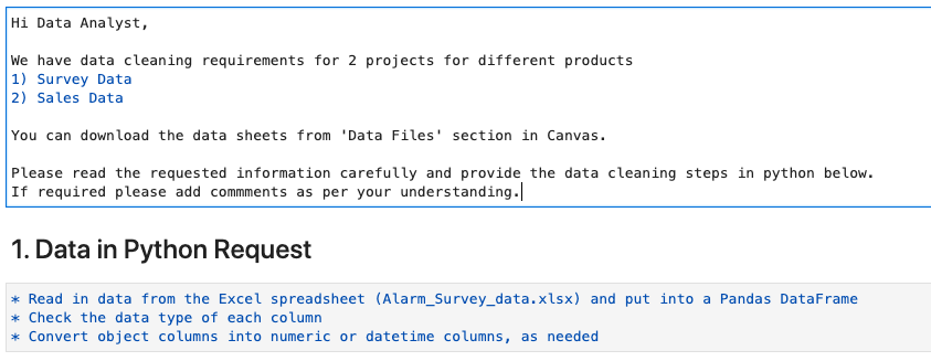 Solved * ﻿Read in data from the Excel spreadsheet | Chegg.com