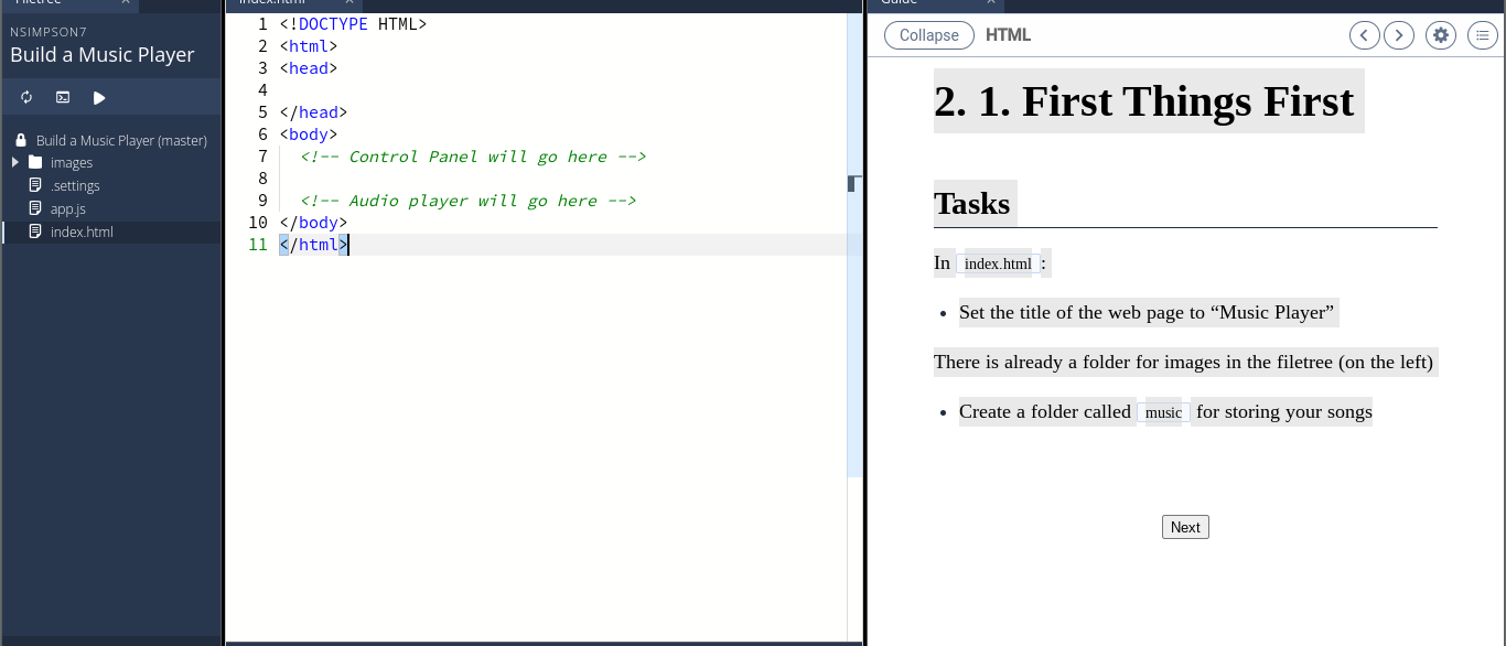 Solved 2. 1. First Things First Tasks - Set the title of the | Chegg.com