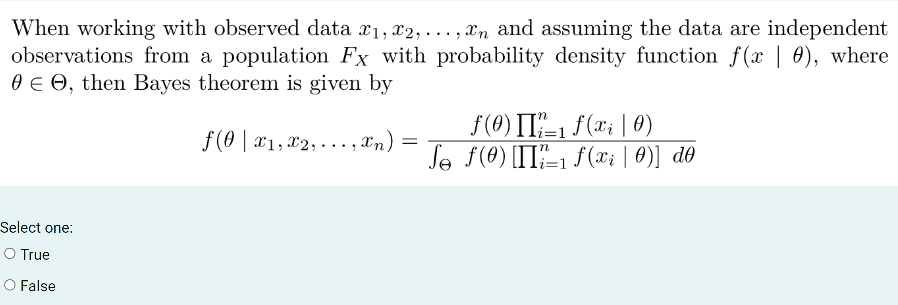 When working with observed data x1,x2,…,xn and | Chegg.com
