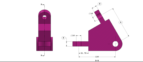 Solved B41002: Basic Part - Step 2 - (Radial Swing Block) | Chegg.com