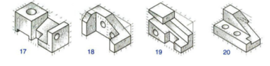 Solved Produce orthographic multiview (front, top and | Chegg.com