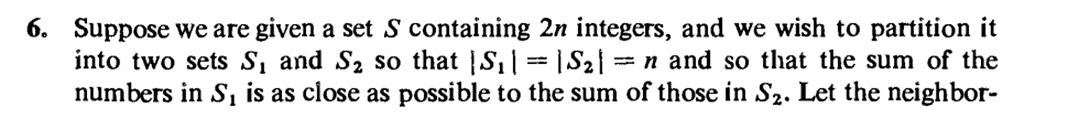Solved Suppose we are given a set S containing 2n integers, | Chegg.com