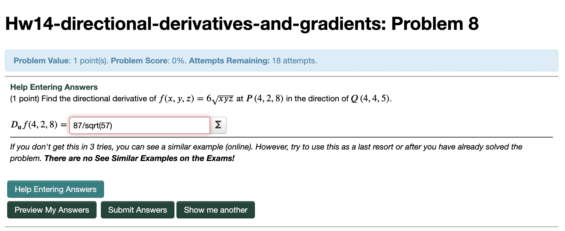 Solved Hw14-directional-derivatives-and-gradients: Problem 8 | Chegg.com