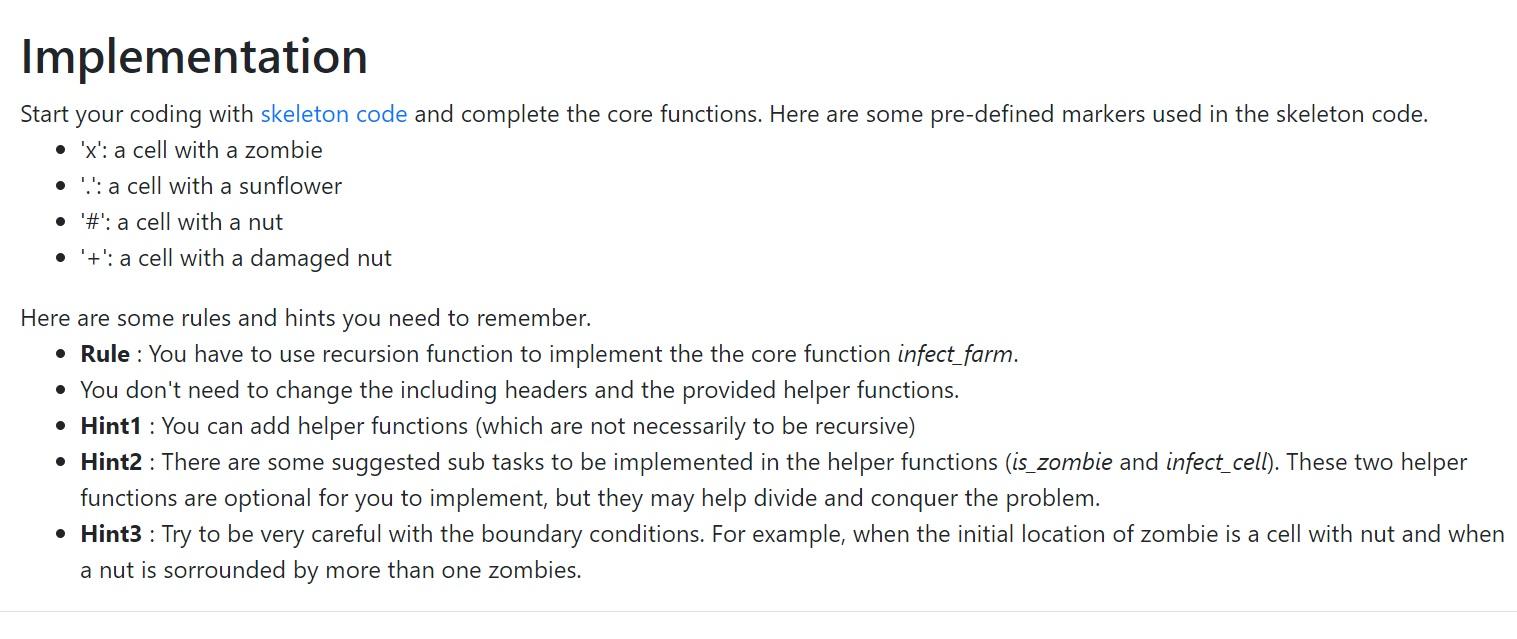 Solved Lab 6: Zombie Attack Figure 1. Plants vs. Zombies, a | Chegg.com