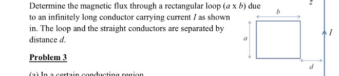 Solved Determine the magnetic flux through a rectangular | Chegg.com