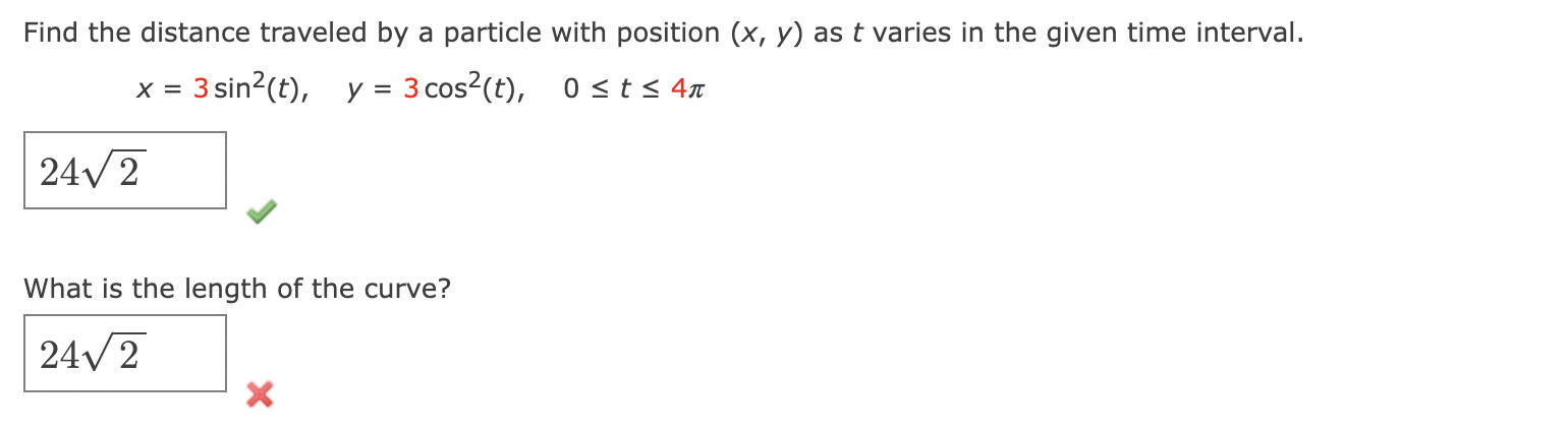 Solved Find the distance traveled by a particle with | Chegg.com