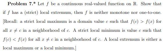 Solved Problem 6.∗ If f,g are monotone increasing | Chegg.com