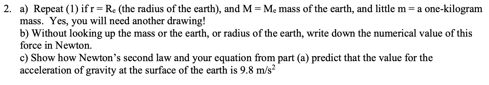 Gravity and Electricity worksheet Gravitational | Chegg.com