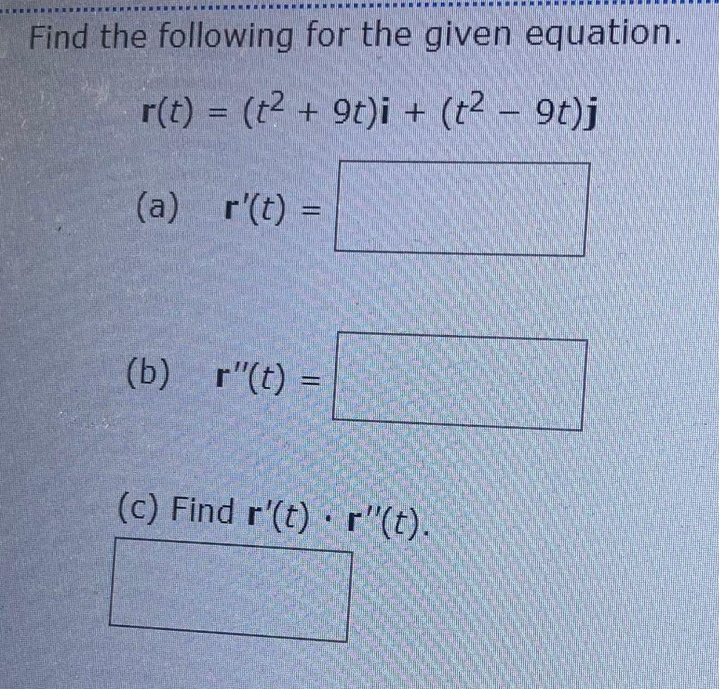 Solved Find the following for the given equation. | Chegg.com