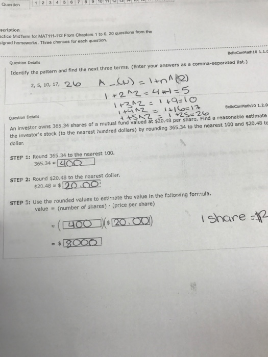 Solved Identify the pattern and find the next three terms. | Chegg.com