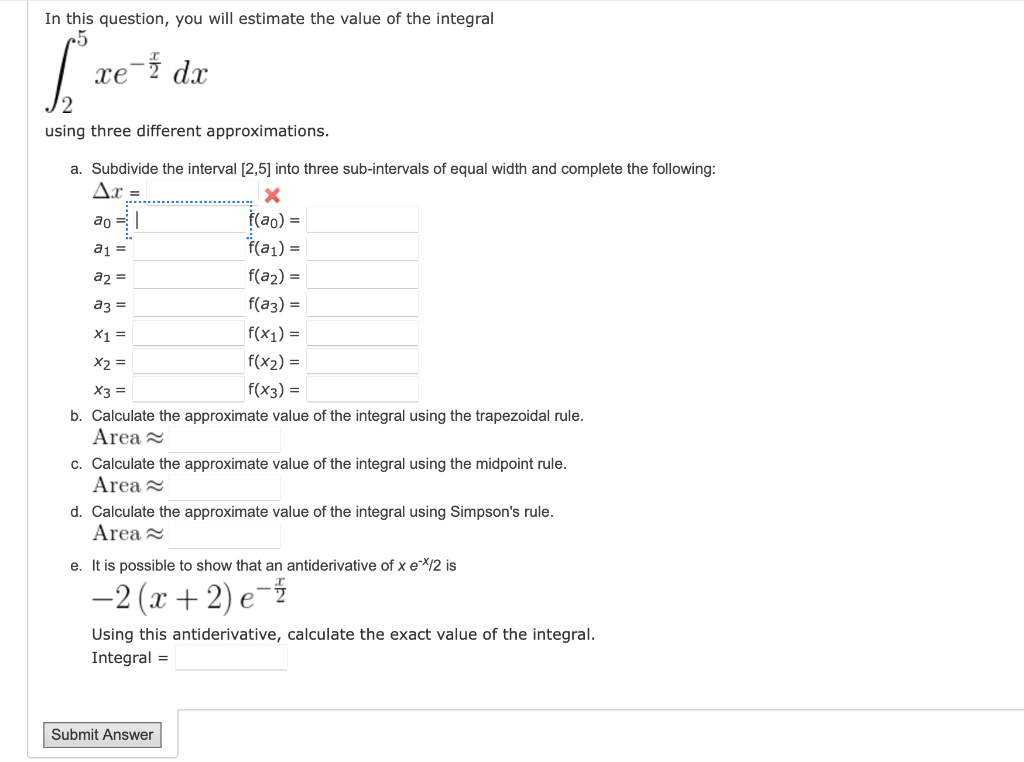 Solved In this question, you will estimate the value of the | Chegg.com