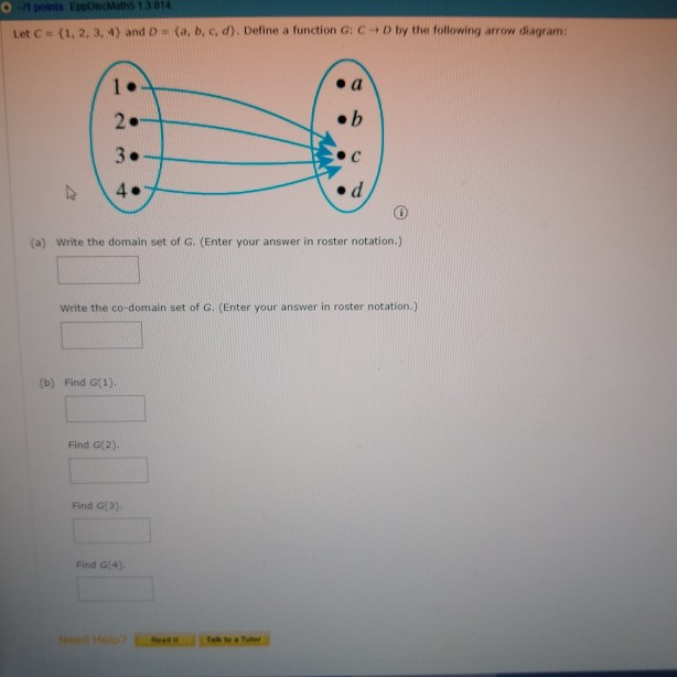 Solved O1 points EoncMaths 13014 (a, b, c, d). Define a | Chegg.com