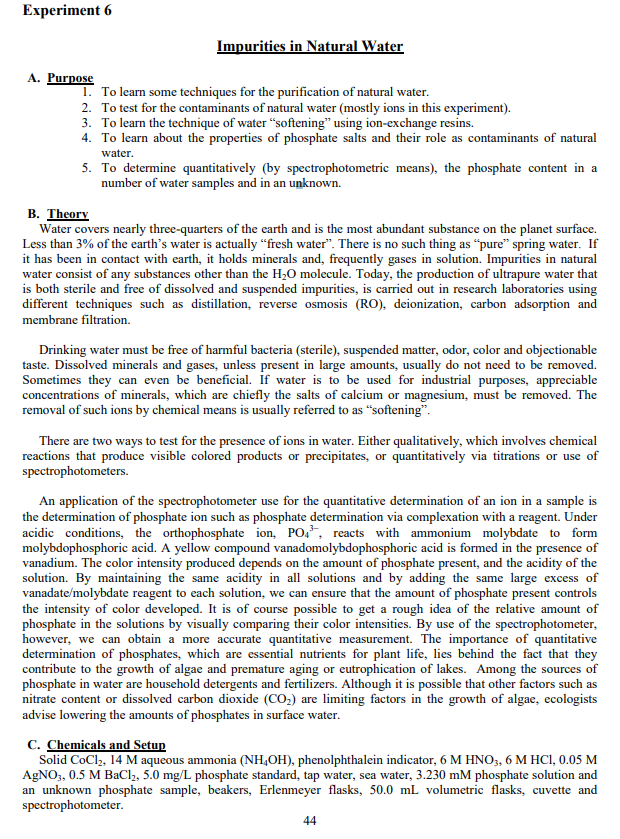 What are the names of the two complexing reagents | Chegg.com