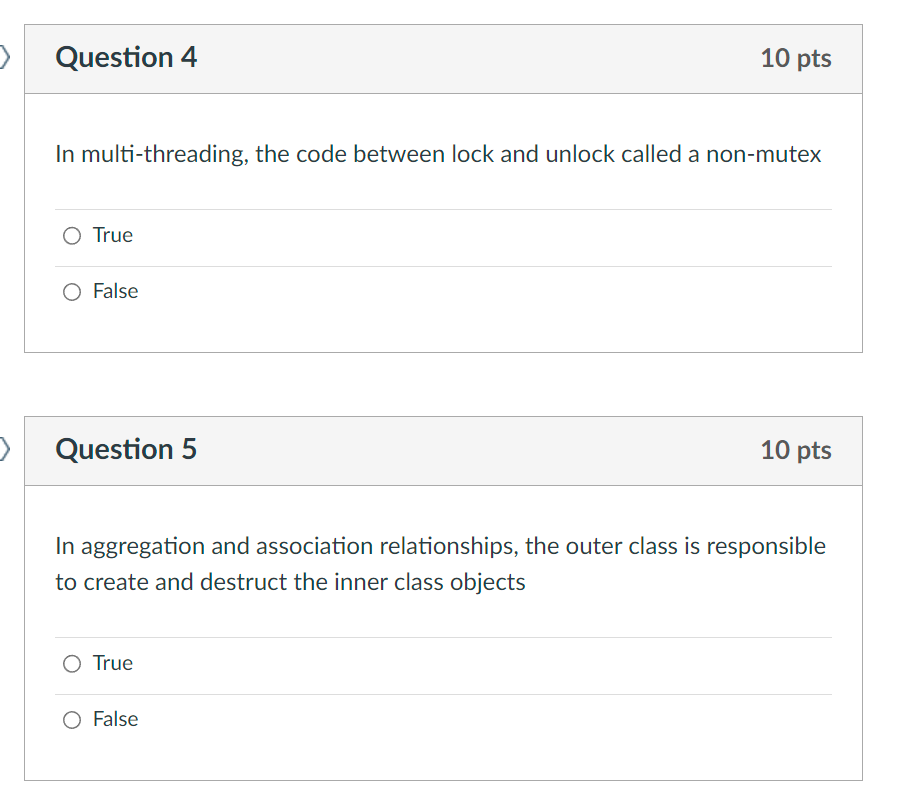 Solved In multi-threading, the code between lock and unlock | Chegg.com