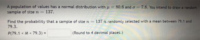 Solved A population of values has a normal distribution with | Chegg.com