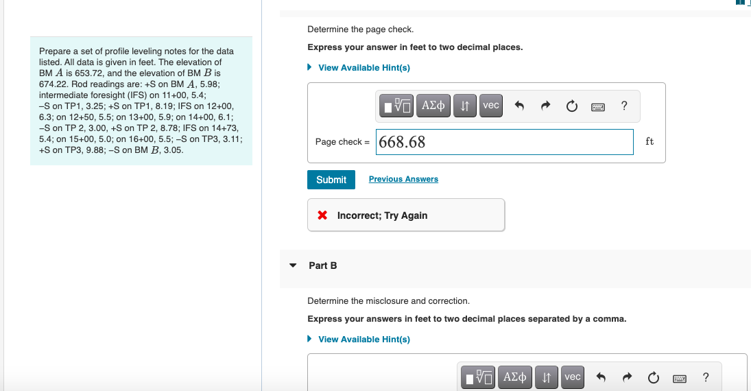 Solved Prepare a set of profile leveling notes for the data | Chegg.com