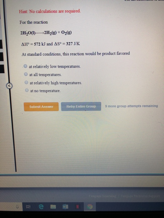 Solved Hint: No calculations are required. For the reaction | Chegg.com