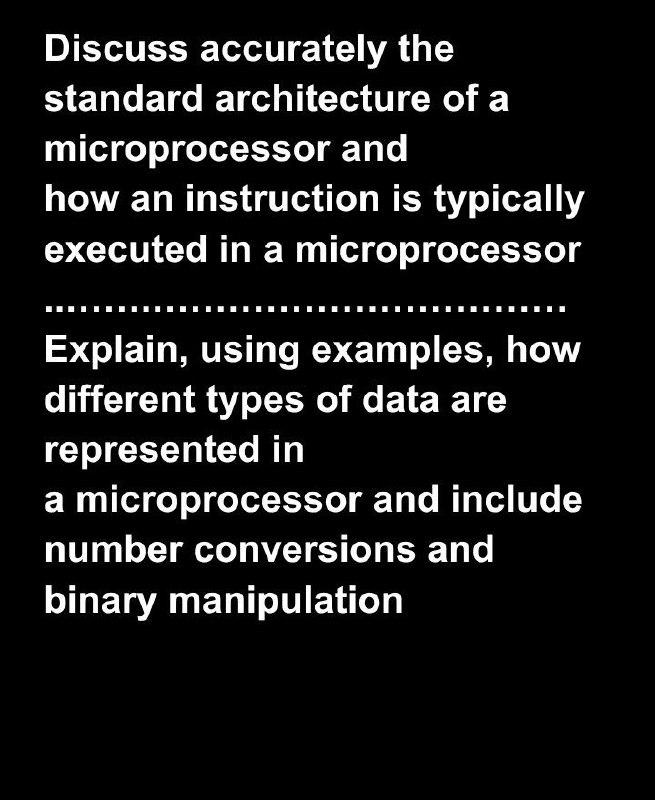 Solved Discuss accurately the standard architecture of a | Chegg.com
