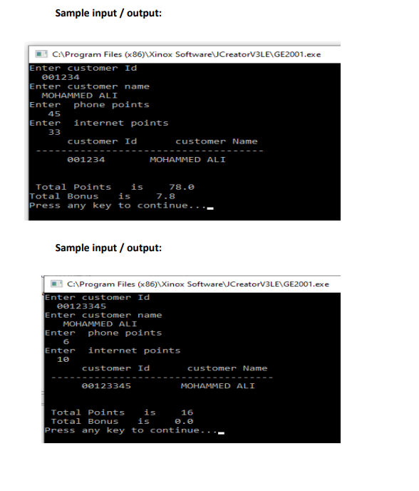 Solved Note: student id should be appended to variables | Chegg.com