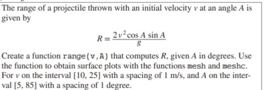 Solved The range of a projectile thrown with an initial | Chegg.com