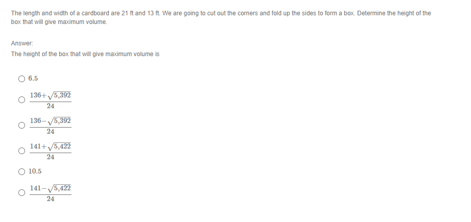 Solved If 972 cm2 of material is available to make a box | Chegg.com