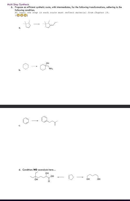 Solved by an EXPERT Multi-Step Synthesis6. ﻿Propose an efficient | Chegg.com